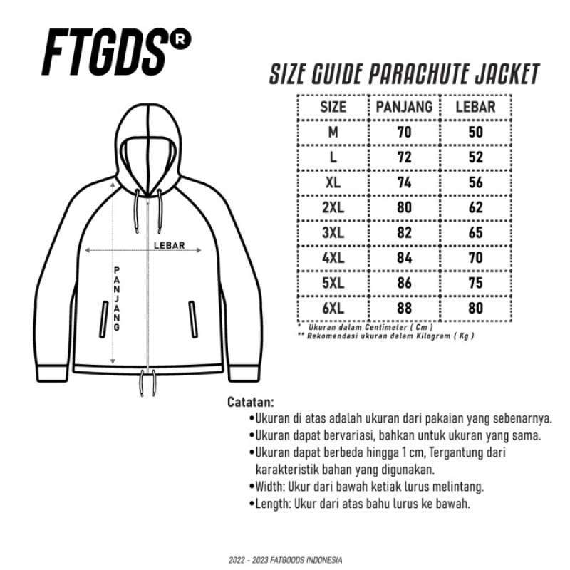 Promo Jaket Parasut Jumbo Pria Taslan Anti Air - Hitam, M Diskon 23% Di ...