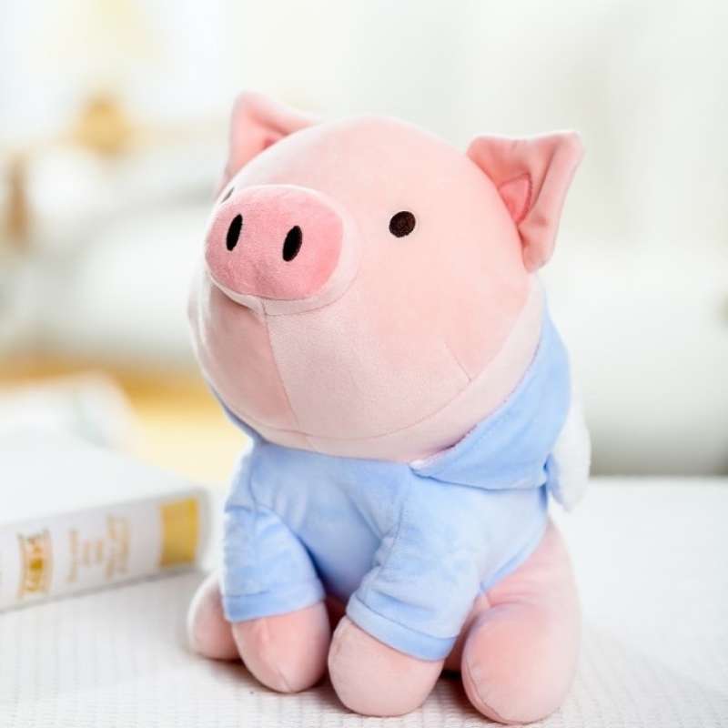 Promo Boneka Babi Pink Lucu Plush - Miniso Sitting Piglet Plush Toy ...