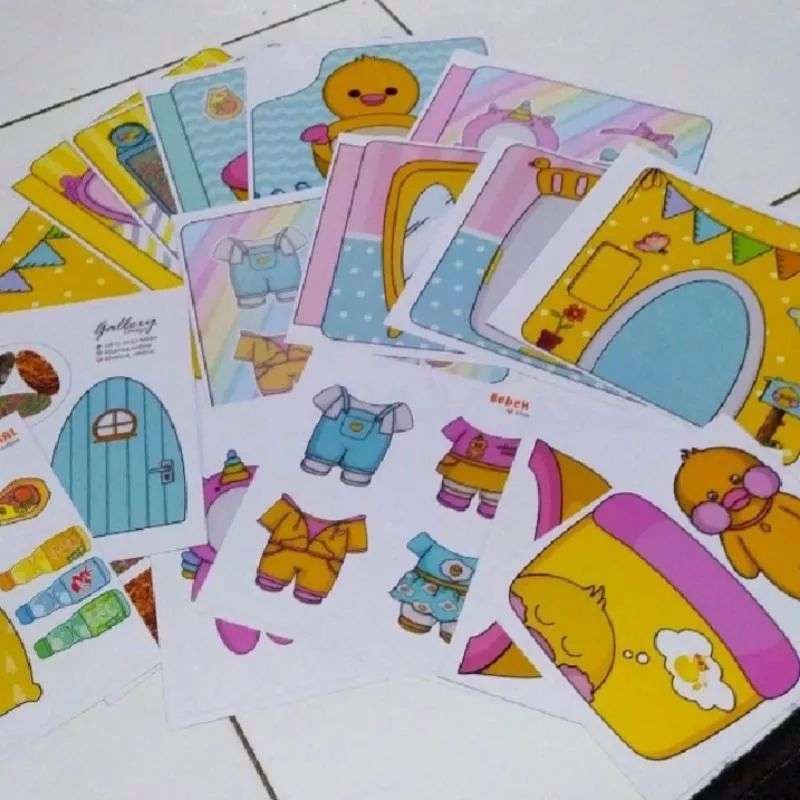 Promo Paper Duck Bebek Viral Mainan Kertas Edukatif Paper Doll Quite ...