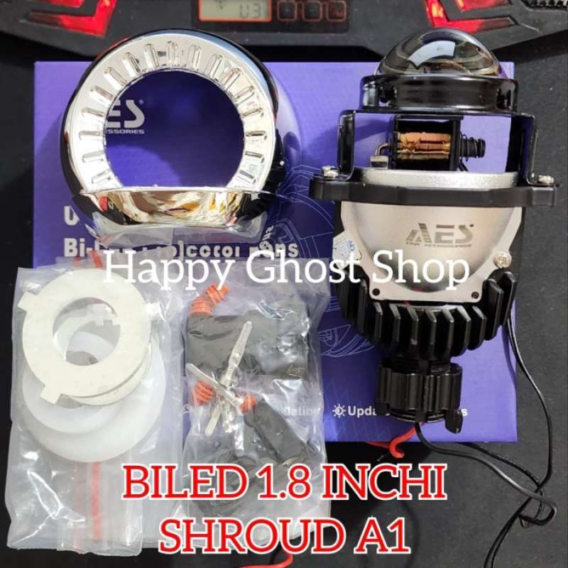 Promo Projector Biled 1.8 Inchi Paketan Shroud A1 A2 Merk Aes - Tipe ...