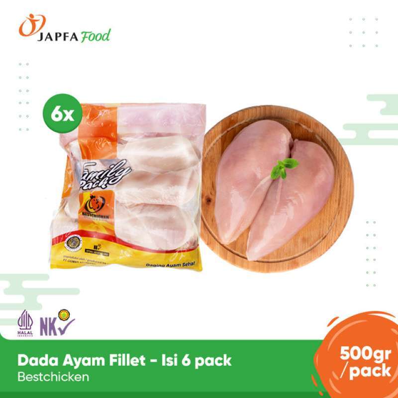 Promo Bestchicken Dada Ayam Fillet - Dada Ayam Boneless Tanpa Kulit 500 Gr - Isi 6 Pack Diskon ...
