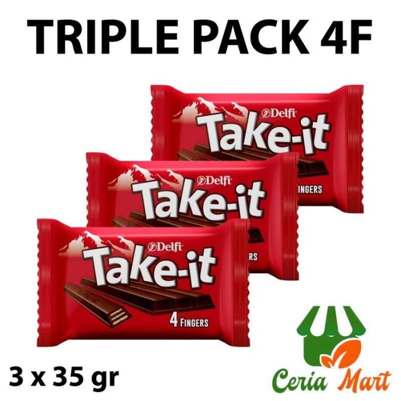 Jual Coklat Delfi Take It Triple Pack 3 X 4f 35 Gr Chocolate Bar Di ...
