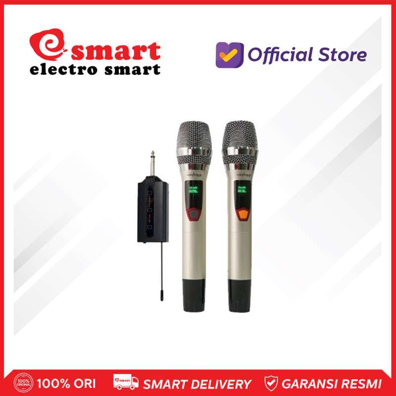 Promo Advance Mic-203 Profesional 2 Mic Wireless Microphone Diskon 9% ...