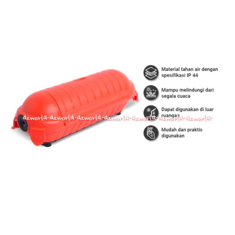Jual Krisbow Kotak Pelindung Kabel Colokan Outdoor Orange Box Tempat ...