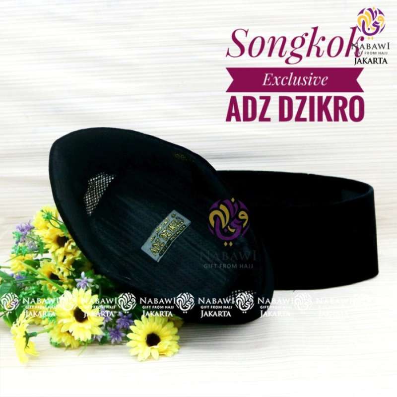 Jual Songkok Exclusive Adz Dzikro Hitam Polos Ac Peci Pria Kopyah ...