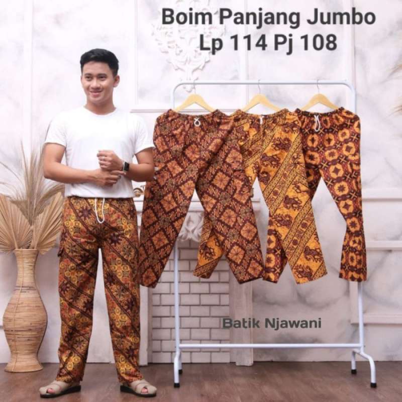 Jual Celana Batik Boim Betawi Super Jumbo | Cl2 Di Seller Zati Shop ...