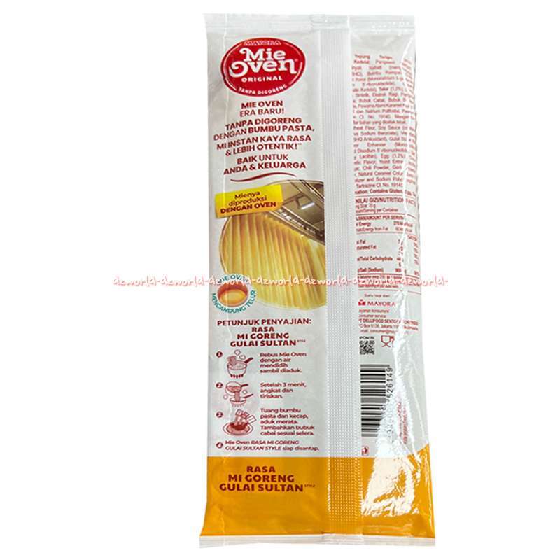 Jual Mayora 70gr Mie Oven Original Rasa Mi Goreng Gulai Sultan Bumbu ...