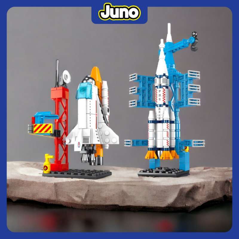 Promo Juno Nano Block Brick Rocket Kotak Pesaw..at Ulang-alik ...