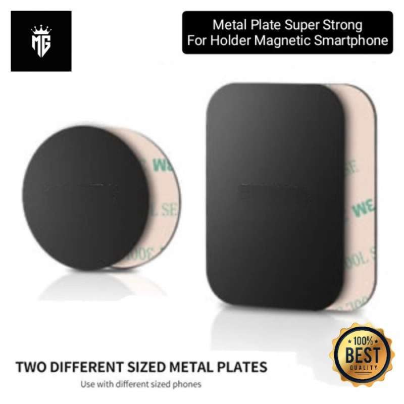 Jual Sticker Tempel Plat Besi Magnet Holder Hp Metal Plate Magnetic ...