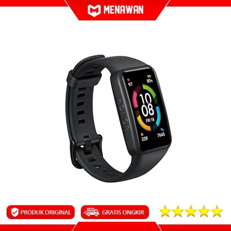 Jual Honor Band 6 Smartwatch Amoled Smart Watch Jam Tangan Fitness ...