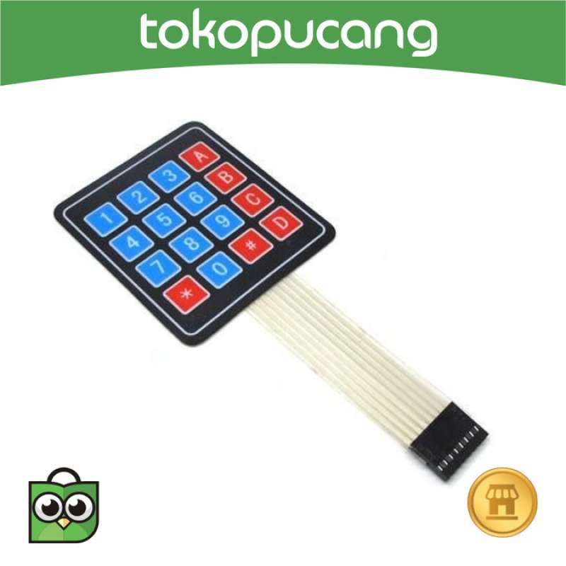 Jual 4x4 Membrane Keypad 16 Tombol Membran Arduino Membran Tombol Pom