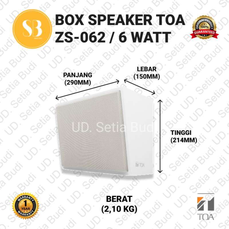 Promo Toa Box Speaker Zs-062 Asli Dan Bergaransi Diskon 23% Di Seller ...