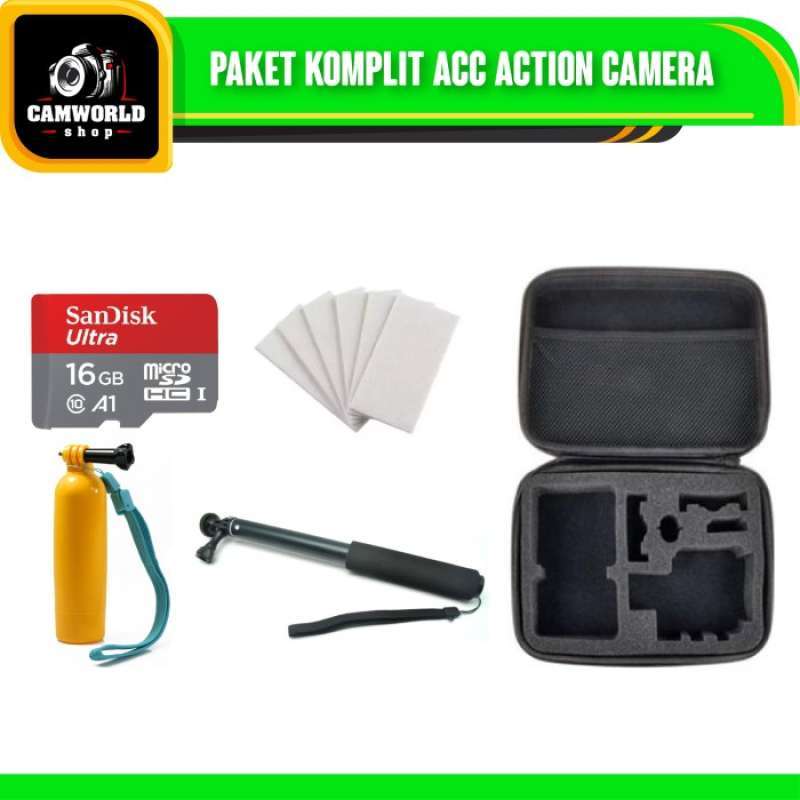 Promo Paket Kumplit Acc Action Cam Diskon 23% Di Seller Ryoma Store - Kebon Kacang, Kota Jakarta ...