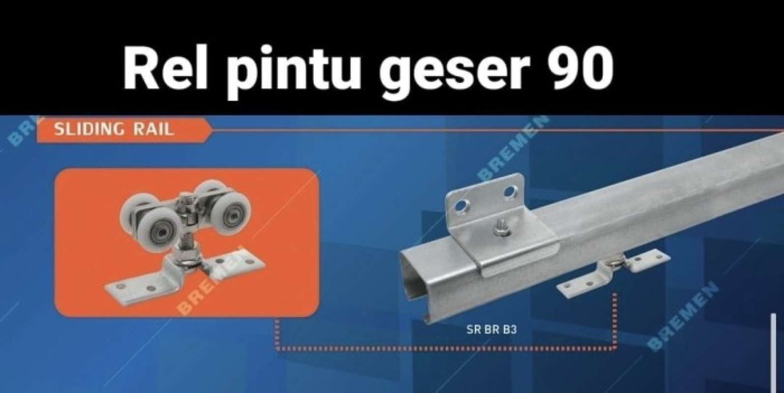 Promo Rel Pintu Geser Sliding Rail Hampton Geser 2 Meter Pintu 90 Cm ...