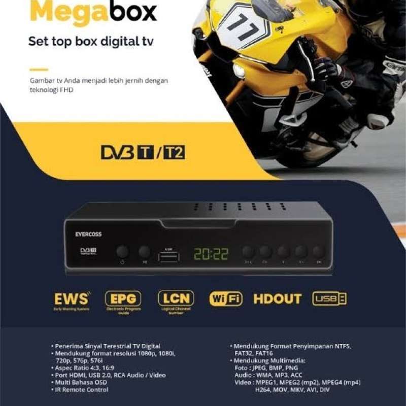 Promo Evercross Stb Set Top Box Pro Digital Tv Receiver Full Hd Sale - Stb Only Diskon 14% Di ...