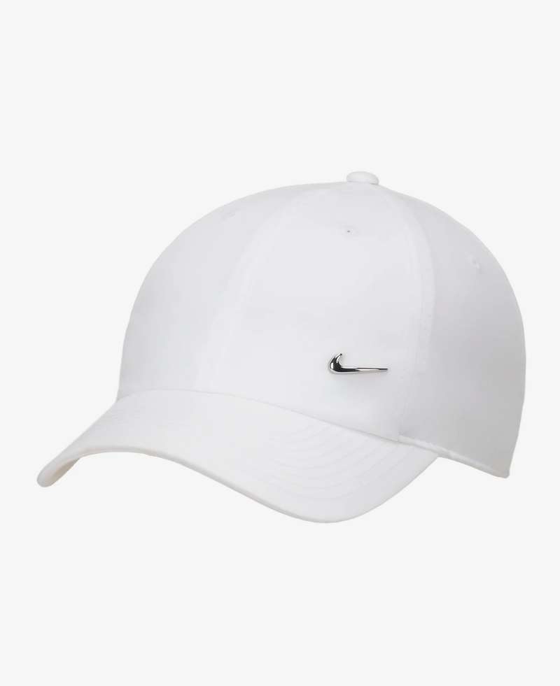 Jual Nike Dri-fit Club Unstructured Metal Swoosh Cap White Fb5372-100 ...