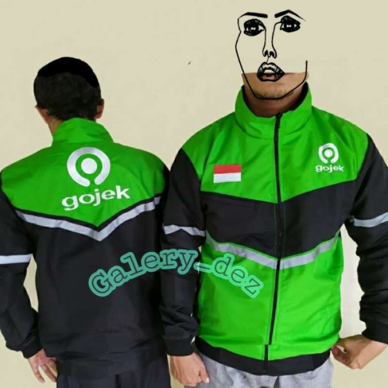 Promo Jaket Gojek V Model Bomber Logo Baru Waterprof Paling Kece ...