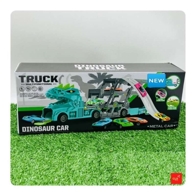 Promo Mainan Mobil Truk Kontainer Dino Truck Dinosaurus Car Multifungsi ...