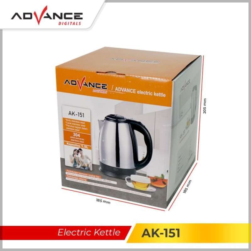 Jual Advance Kettle Listrik Low Watt Teko Listrik 500w,1.5l/1.8l/2.5l Di Seller Belanja-id ...