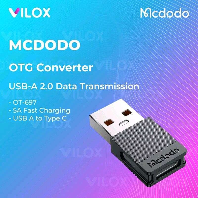 Jual Mcdodo Adapter Converter Usb A 2.0 To Type C 5a Fast Charger Qc 3. ...
