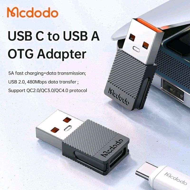 Jual Mcdodo Adapter Converter Usb A 2.0 To Type C 5a Fast Charger Qc 3. ...