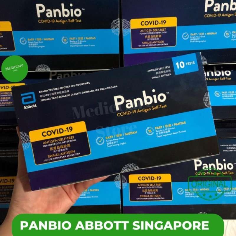 Promo Swab Antigen Abbott Panbio Singapore Nasal 1 Box Isi 10 Pcs ...