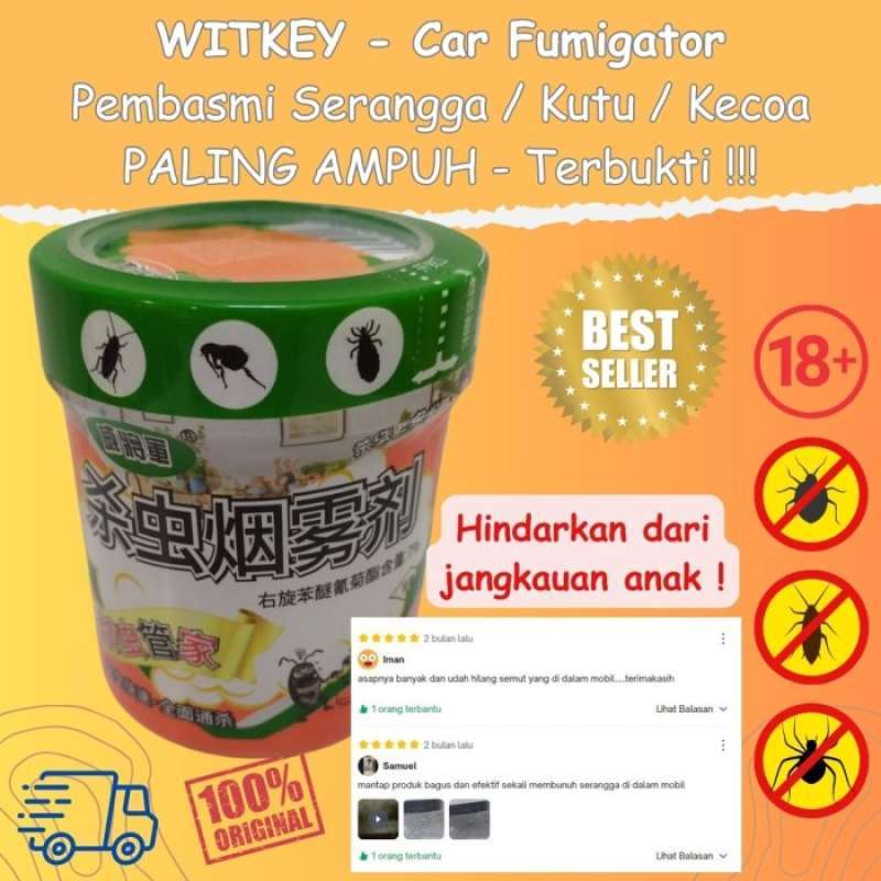 Promo Witkey Car Fumigation Pembasmi Kutu Kecoa Semut Nyamuk Serangga ...