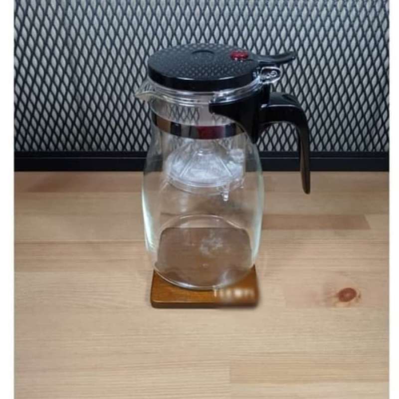 Promo Coffee And Tea Infuser Pot 900ml Tepoot Push Button Kaca Saringan ...