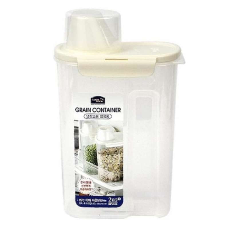 Promo Lock N Lock Hpl520 Food Container - Grain Container 2kg (2.4l ...