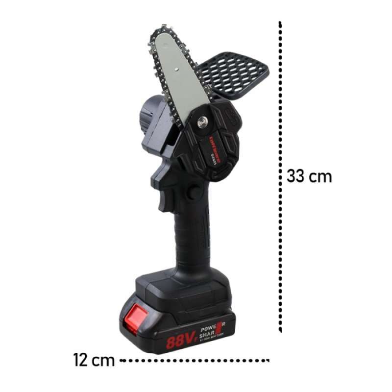 Promo Gergaji Listrik Wireless Mesin Senso Cordless Chainsaw 21v 4 Inch ...