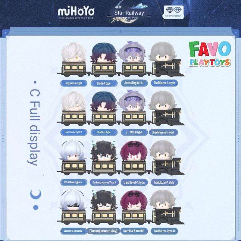 Promo Mihoyo Honkai Star Rail Chibi Stack Toy Series - Full Set 16 Pcs ...