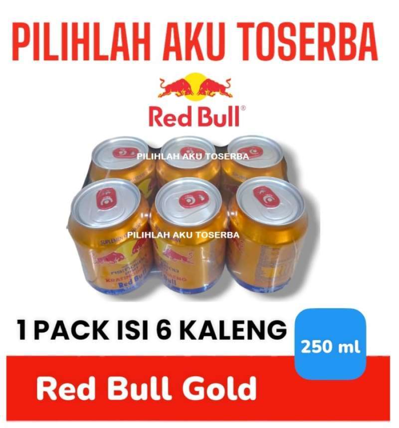 Promo Red Bull Gold Energy Drink 250 Ml Kratingdaeng Kaleng - ( Harga 6 ...