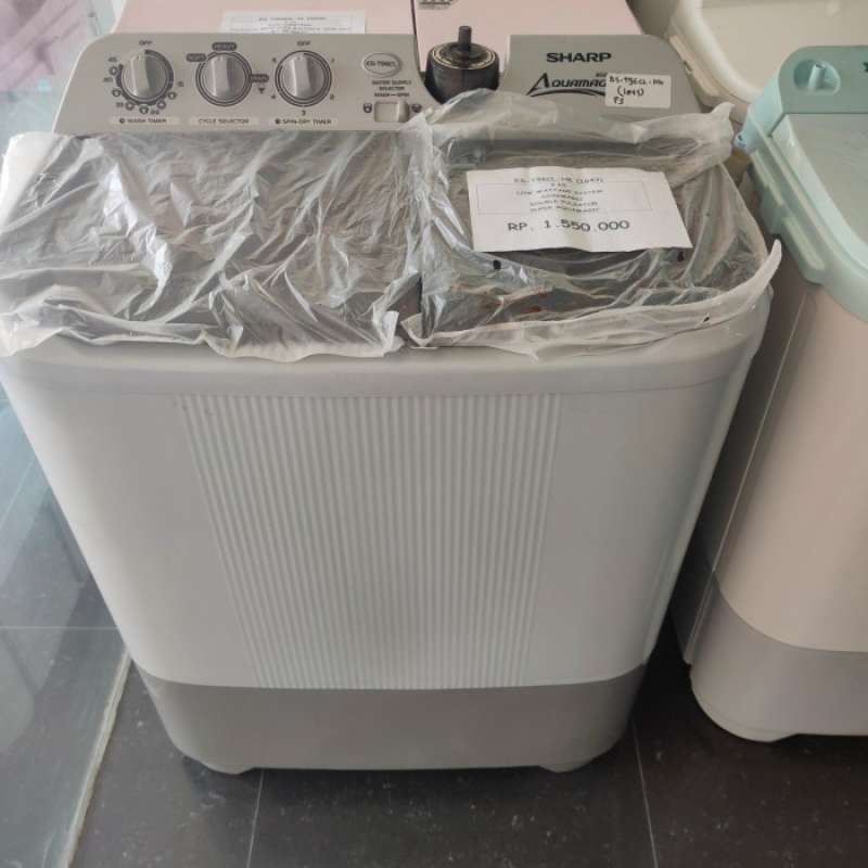 Promo Mesin Cuci Sharp 2 Tabung 9 Kg Es-t96cl-hk Diskon 23% Di Seller Cuanz Store - Meruya ...