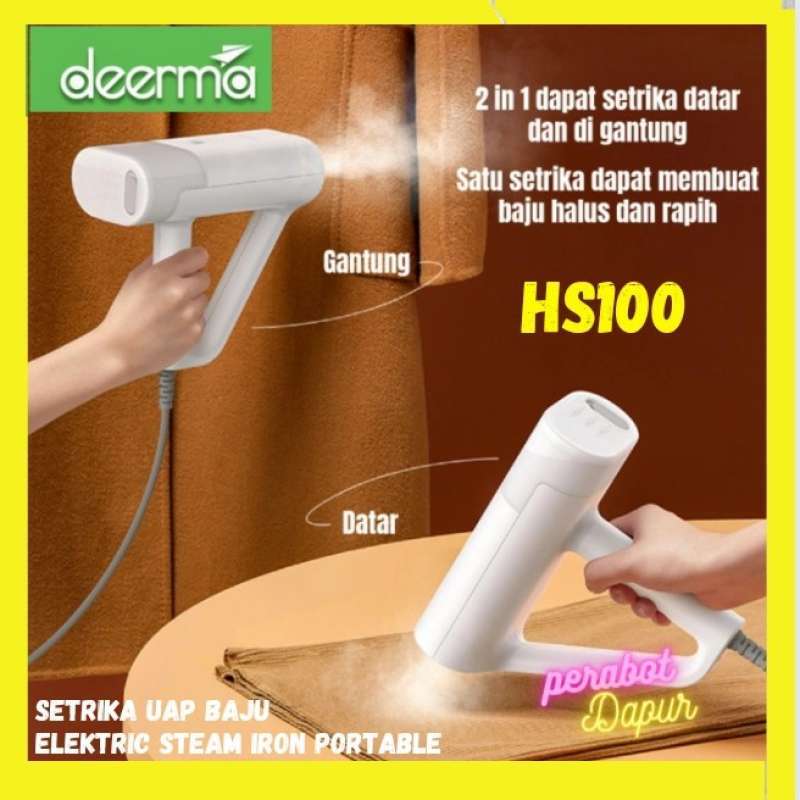 Promo Setrika Uap Baju Steamer Deerma Hs100 Electric Steam Iron ...