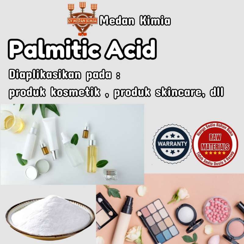 Jual Palmitic Acid / Asam Palmitat Bahan Pembuatan Skincare Kosmetik ...
