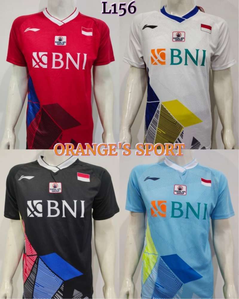 Promo Atasan Kaos Badminton Dew..asa/jersey Olahraga Bulutangkis L156p/l156 - Merah L156, M ...