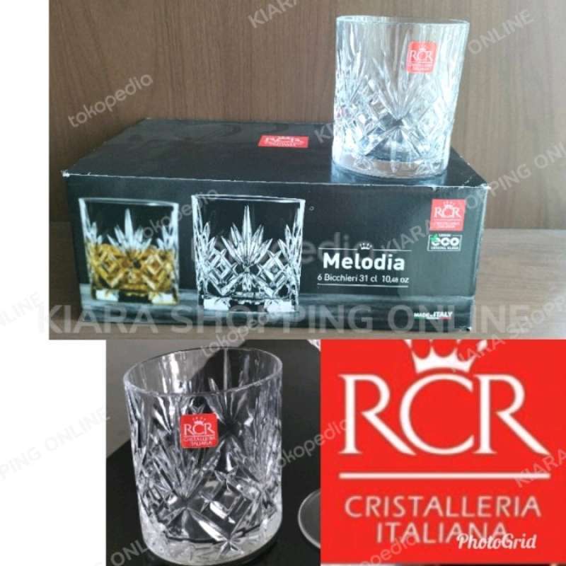 Promo Rcr Crystal Dof Melodia Whisky Tumbler Glass Set 6pcs Diskon 23% ...