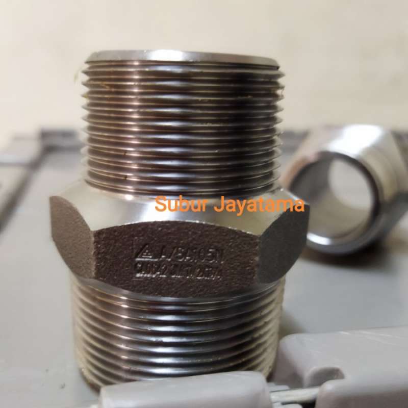 Promo Double Nepel Reducer Besi A105 3000 Psi Npt 1 1/2 X 1 1/4 Inchi ...