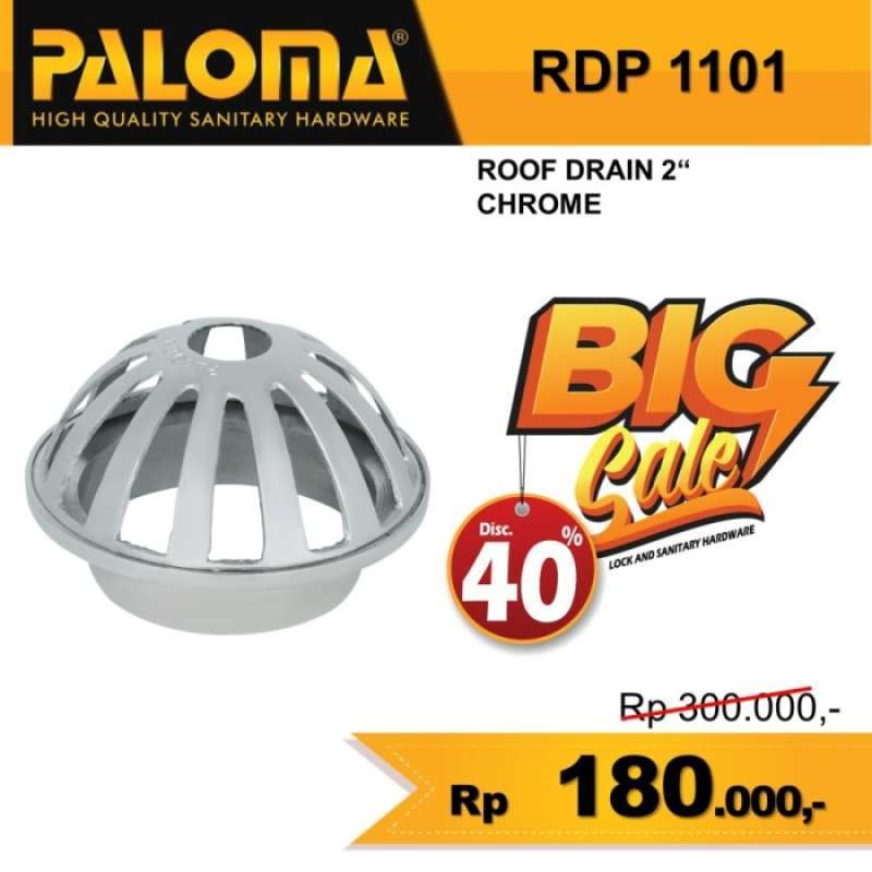 Promo Paloma Roof Drain Saringan Air Dak 2 Inch Rdp 1101 Saringan Dak ...