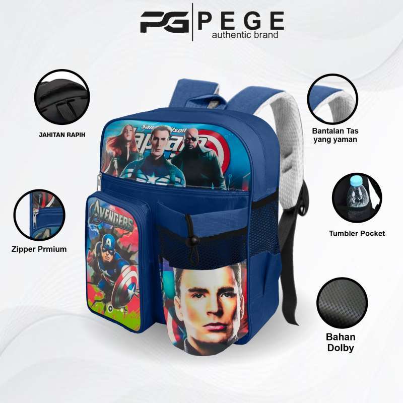 Promo Tas Ransel Anak Sekolah Paud Tk Pege Torz Tas Karakter Anak Motif Laki Laki - Pg Rco 02 ...