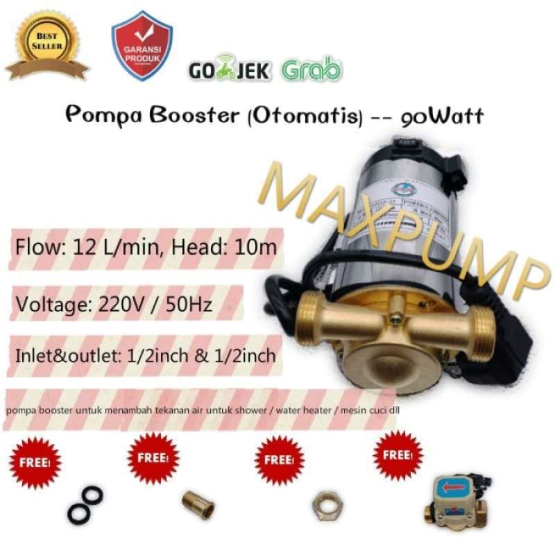 Promo Pompa Booster Booster Pump Otomatis Pompa Dorong 90watt Diskon 23 ...