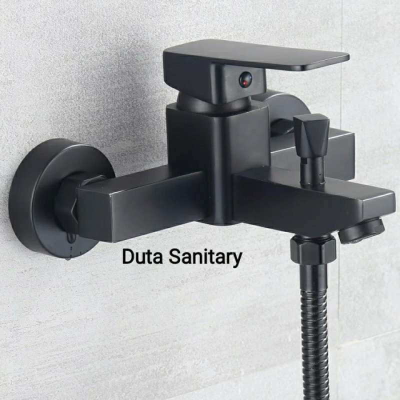 Promo Kran Bath Tub Hitam Set Shower/kran Bathtub Black + Shower/ Kran ...