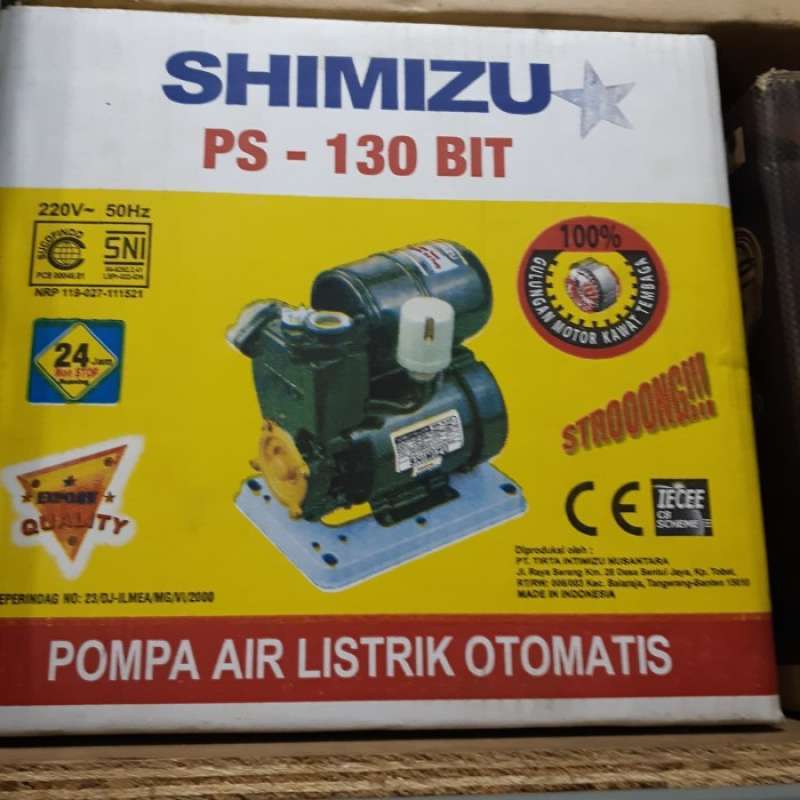 Promo Pompa Air 100 Watt / Shimizu Ps 130 Bit / Pompa Kecil Diskon 23% ...