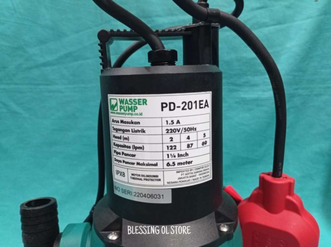 Promo Wasser Pump Pd-201 Ea Pompa Celup Air Kotor Dan Asin Otomatis Pd ...