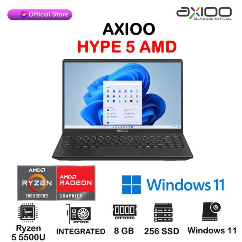 Promo Laptop Axioo Hype 5 Amd | Ryzen 5 5500u 8gb 256gb Windows 11 Pro ...