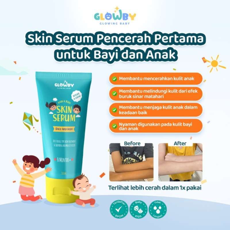 Jual (glowby) Serum Lotion Mencerahkan & Penghilang Bekas Luka Anak 100 ...