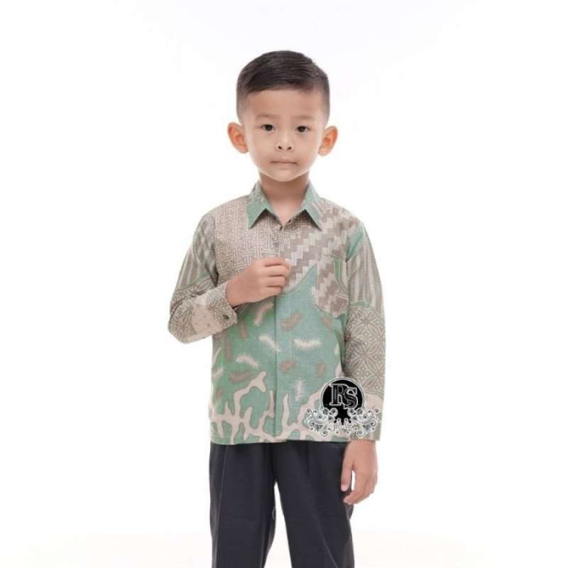 Jual Sarimbit Keluarga Batik Inara Sage Terbaru,couple Kemeja Batik ...