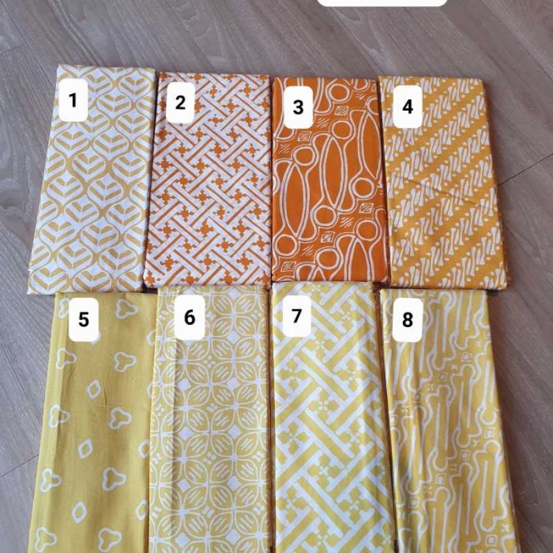 Jual Kain Batik Garutan Warna Kuning (via Gosend/sicepat/jne/tiki) Di ...
