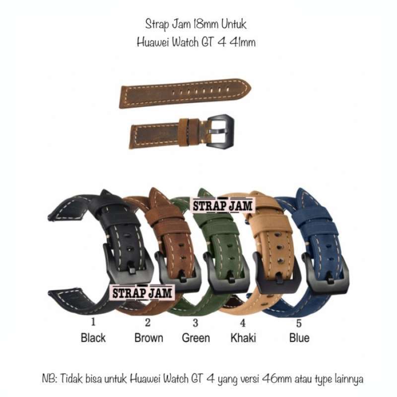 Jual Tali Jam Huawei Watch Gt4 Gt 4 41mm - Strap 18mm Crazy Horse ...