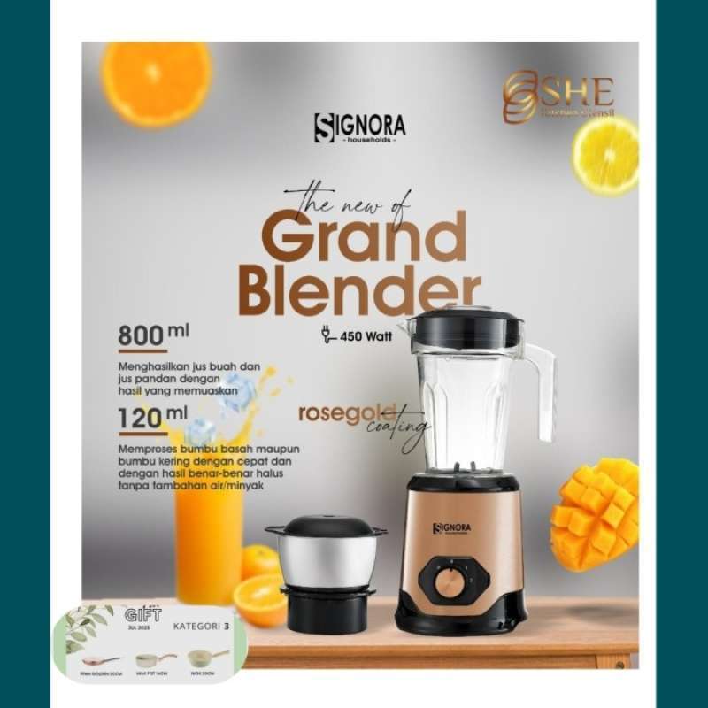 Promo Blender Signora Grand Blender Bumbu Kering Penggiling Bumbu Basah ...